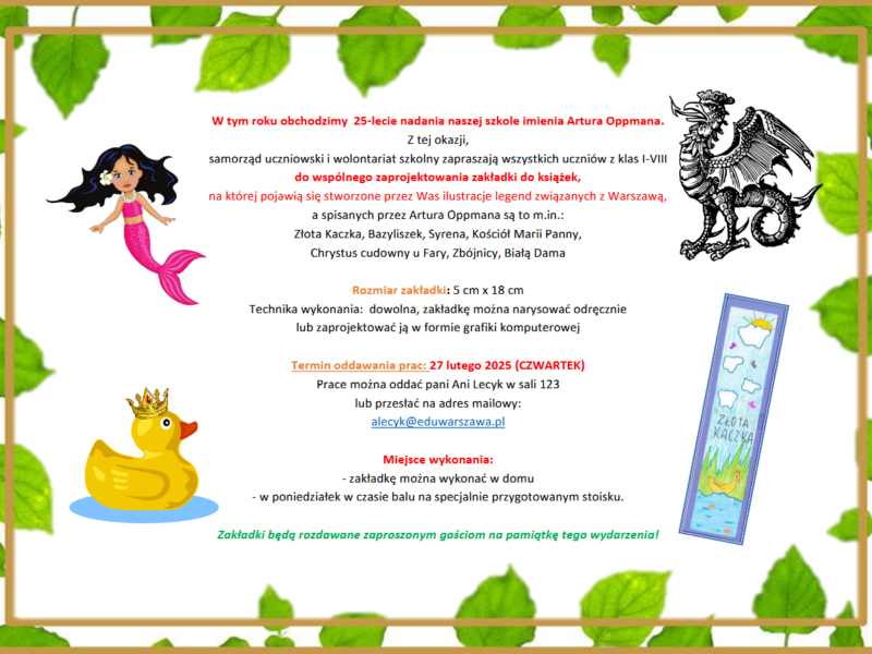 Konkursy organizowane przez MKO w roku szkolnym 2024/25 – Szkoła Podstawowa z Oddziałami ...